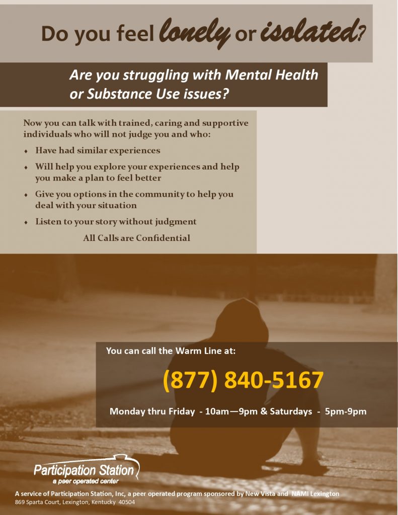 Participation Station Warmline - Warmline.org